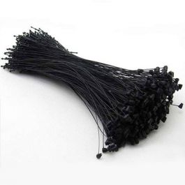 500pcs Loop Pin 3 Inch Transparent Black Loop Locks Plastic Snap Lock ...