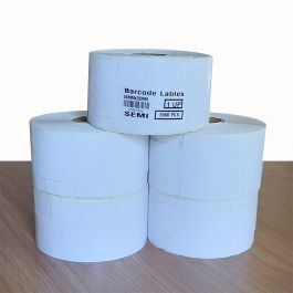 Thermal Transfer Stickers 50MM*25MM 1inch Core Blank White Label ...