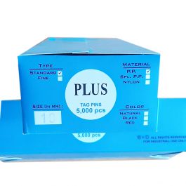 5000Pcs Tag Pin-Plus 10mm White Garment Clothing Price Label Tagging ...